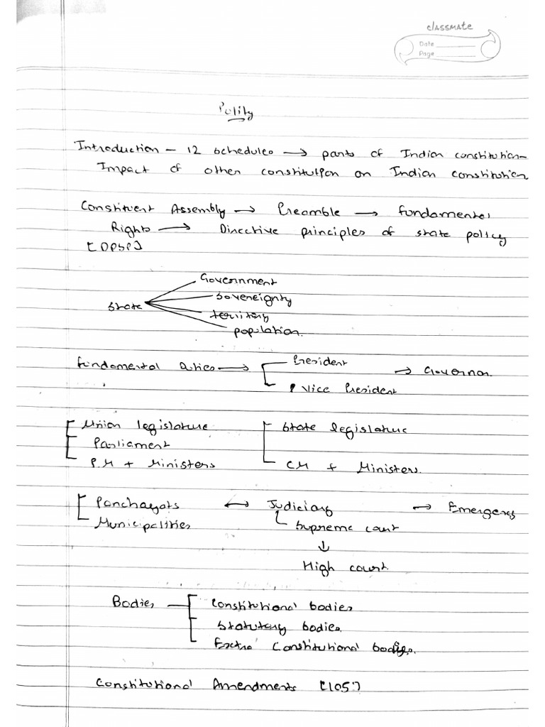 Polity Notes Vikas Sir | PDF