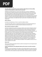 Risk Assessment Under ISA 315 Notes | PDF | Audit | Internal Control