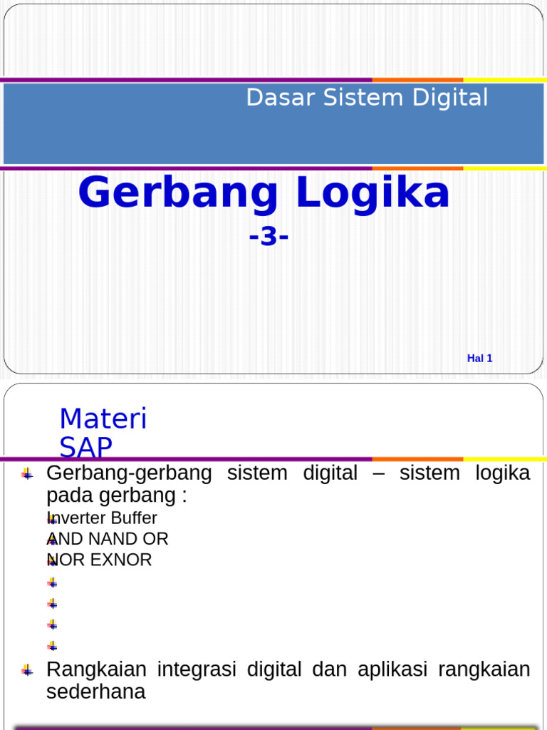 Gerbag Logika (Logic Gate) | PDF