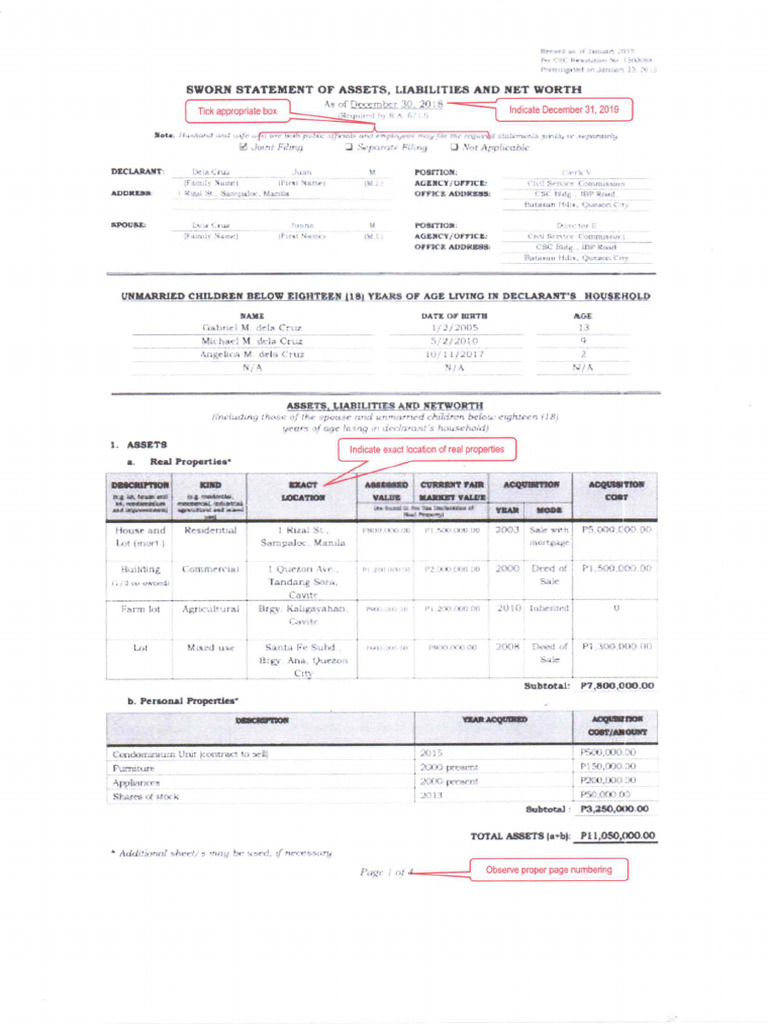 Saln Sample | PDF