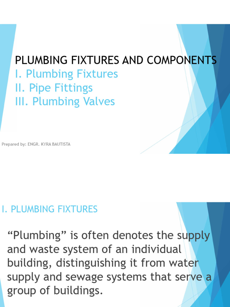 Plumbing Fixtures and Pipe Fittings Guide | PDF | Pipe (Fluid ...