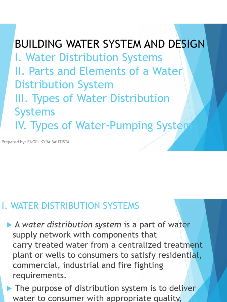 02 Building Water System and Design | PDF | Pump | Water