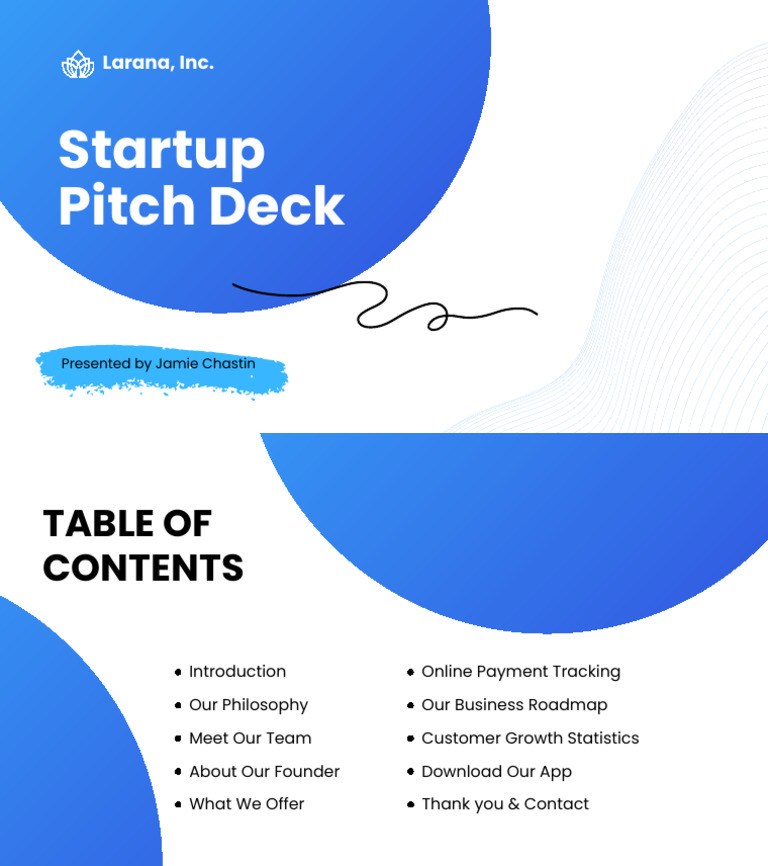 Minimal and Professional Startup Pitch Deck Presentation | PDF