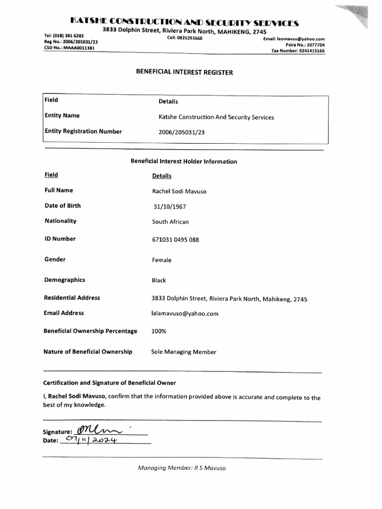 BO Register CIPC - Cropped | PDF