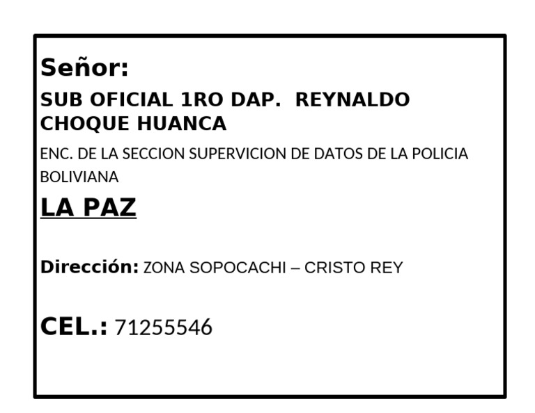 Rotulos La Paz | PDF