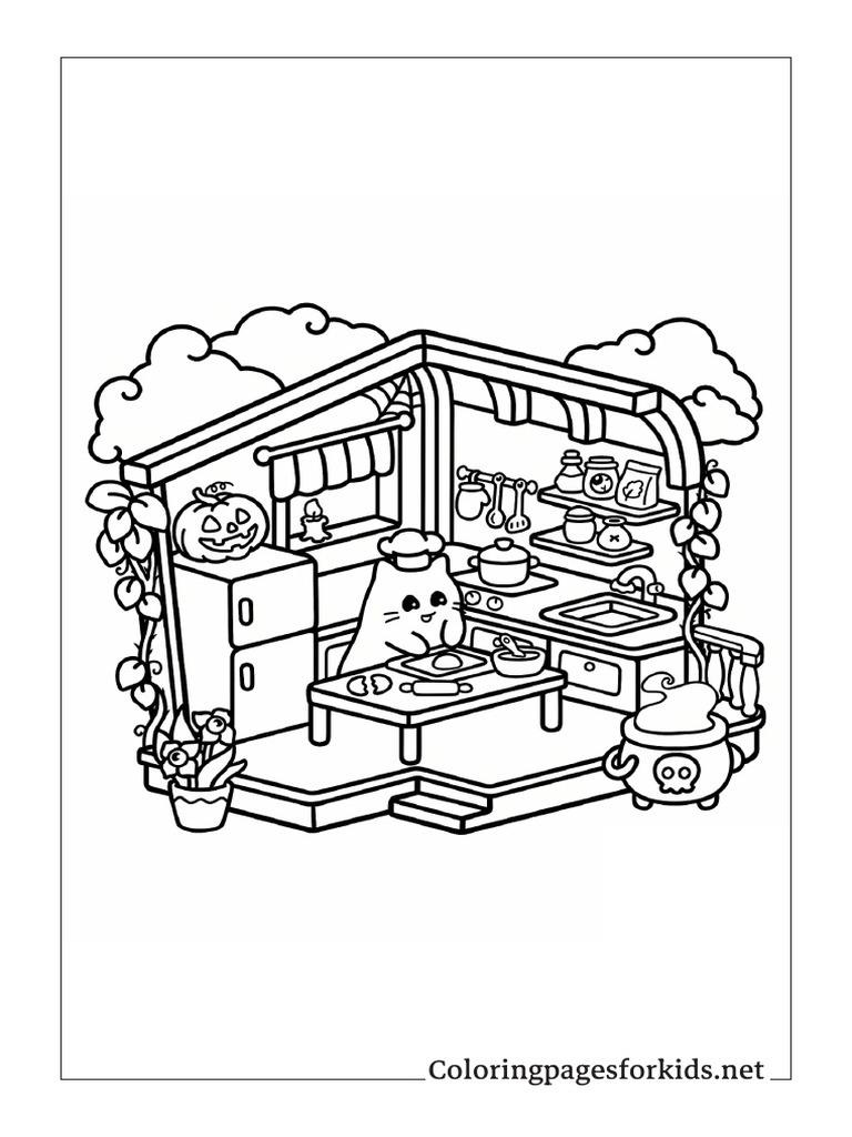 Easy Coco Wyo Halloween Coloring Pages | PDF