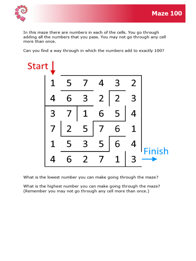 Maze 100 | PDF