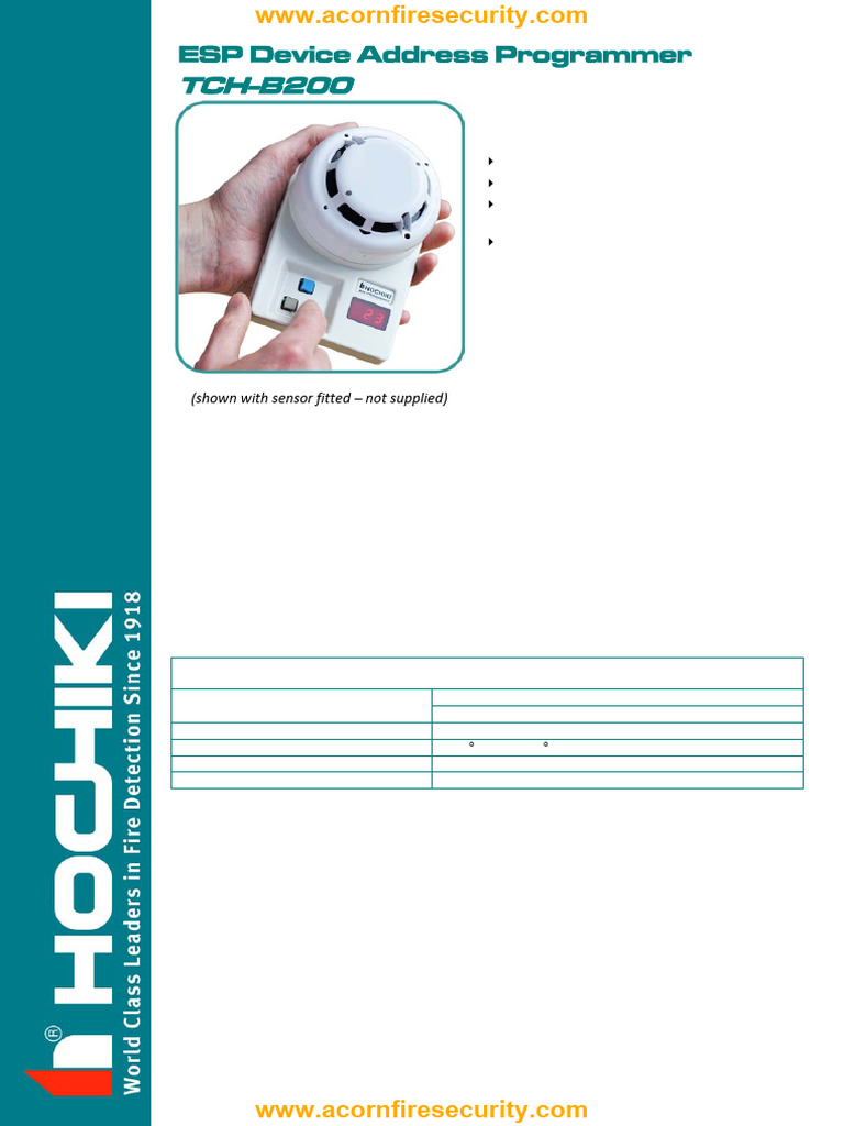 TCH-B200 ESP Device Programmer Overview | PDF