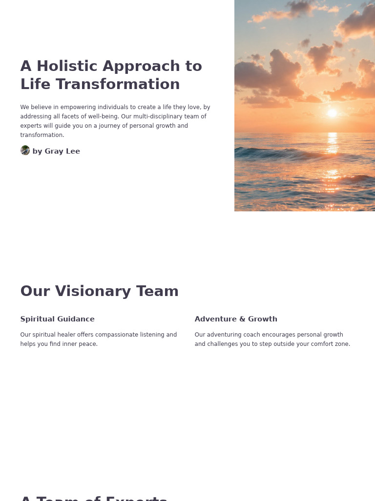 Holistic Life Transformation Guide | PDF | Personal Development | Goal