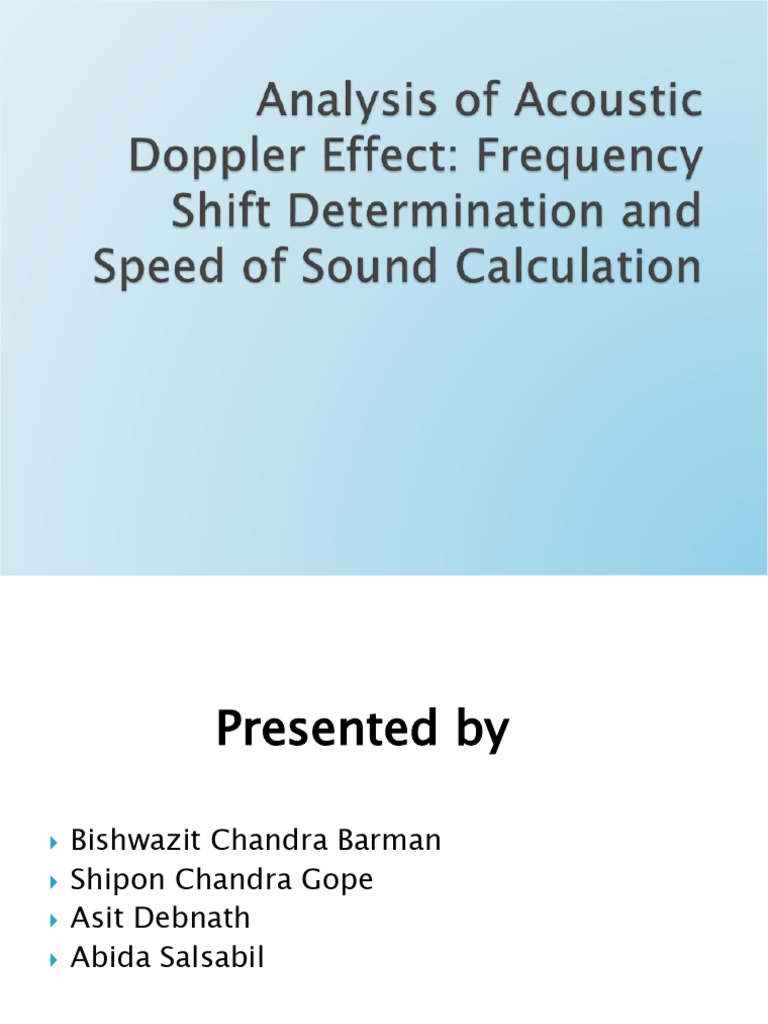 Batch 11 Doppler Effect Final Presentation | PDF | Doppler Effect | Waves