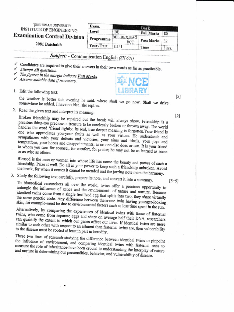 Com Eng3.1bel | PDF | Biology | Genetics