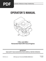 547cc Engine Operator's Manual | PDF | Gasoline | Motor Oil