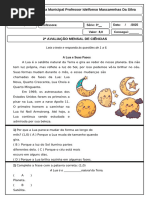 Lista de Exercicios A Lua | PDF