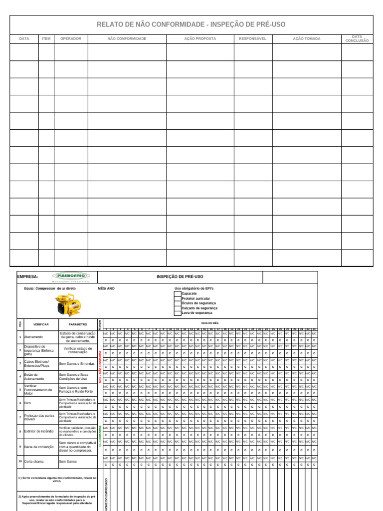 Checklist Compressor | PDF
