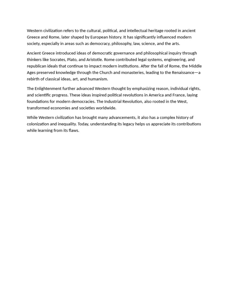 Civilization | PDF