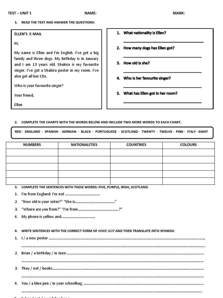 Test Unit 1 B | PDF