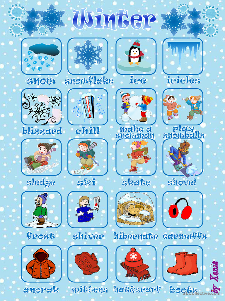 Winter Pictionary | PDF