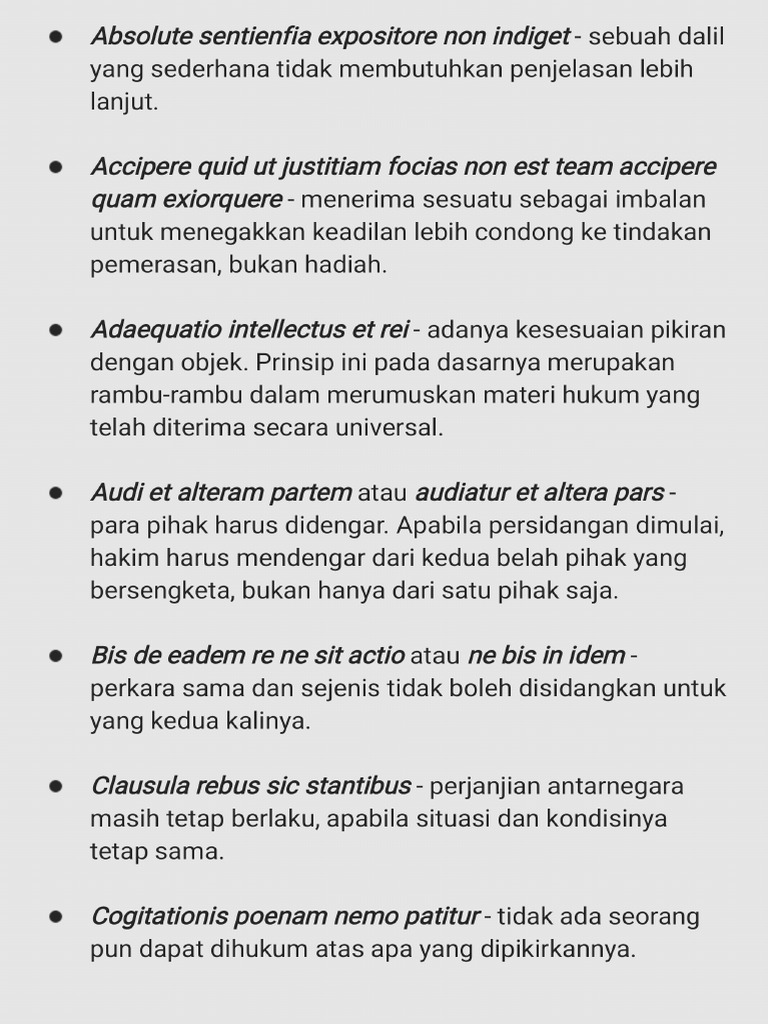 Adagium Hukum Ke Dua | PDF