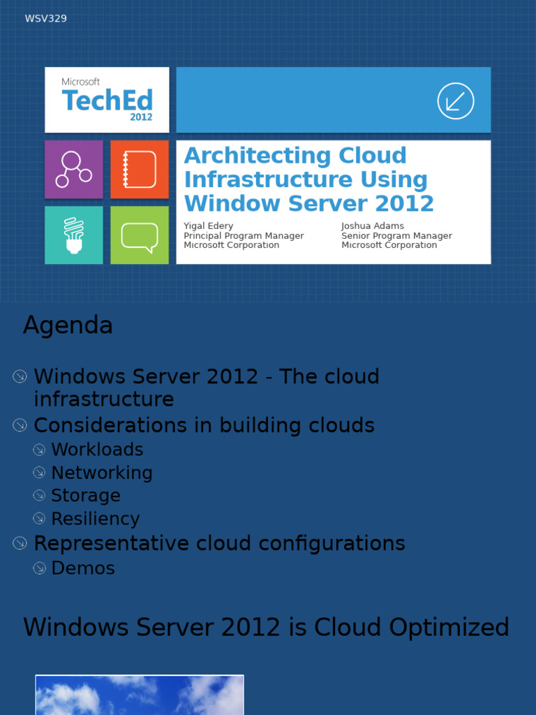 WSV329 - Adams (Architechting Private Cloud With Windows 2012) | PDF ...