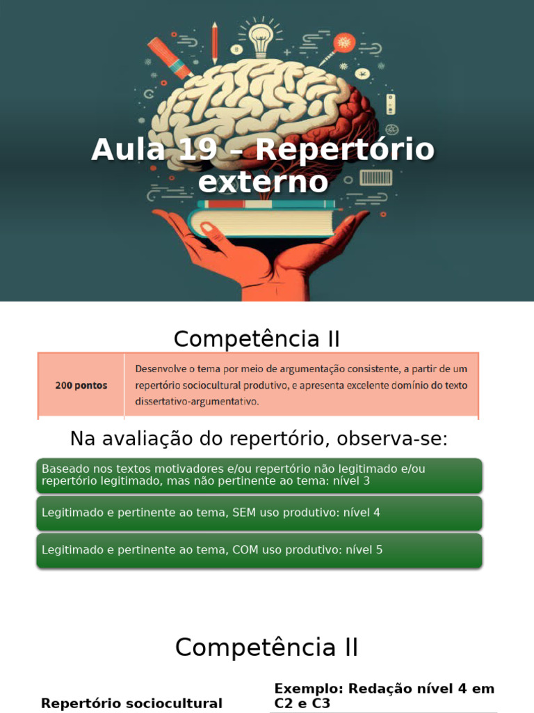 Aula 19 - Repertório Externo | PDF | Sociologia | Estado