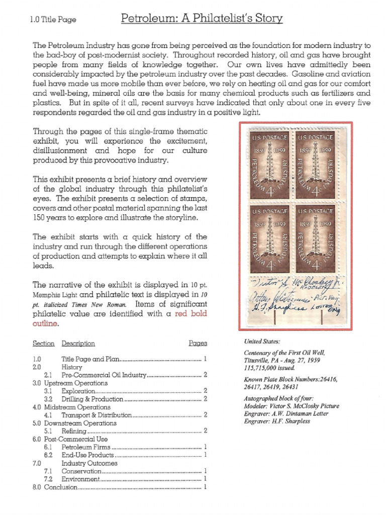 Petroleum A Philatelist's Story | PDF