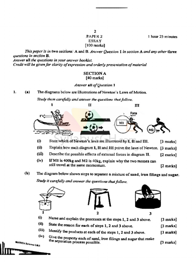 2024 District Mock Science 2 | PDF