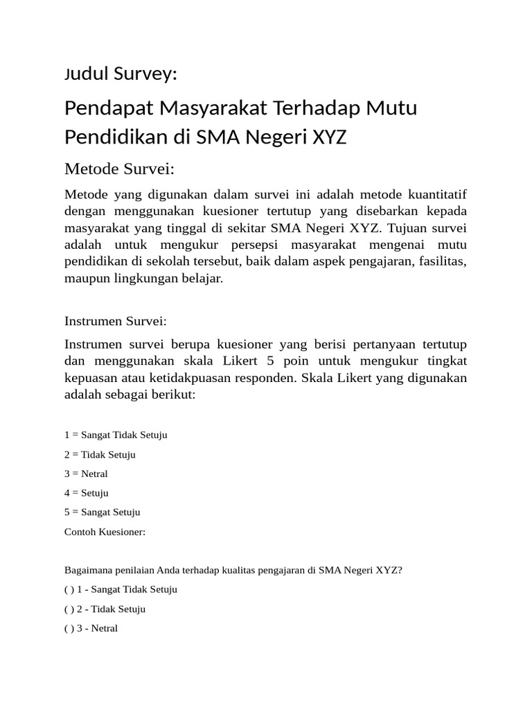 Contoh-Proyek Analisis Data-Mutu Sekolah | PDF