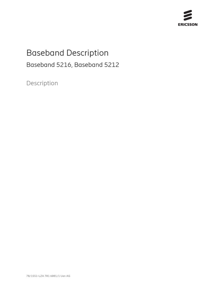 Baseband Description - Baseband 5216, Baseband 5212 | PDF | Computer Engineering | Computing