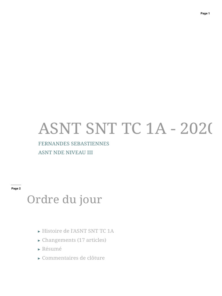 ASNT SNT TC 1A : Changements 2020 | PDF | Logos