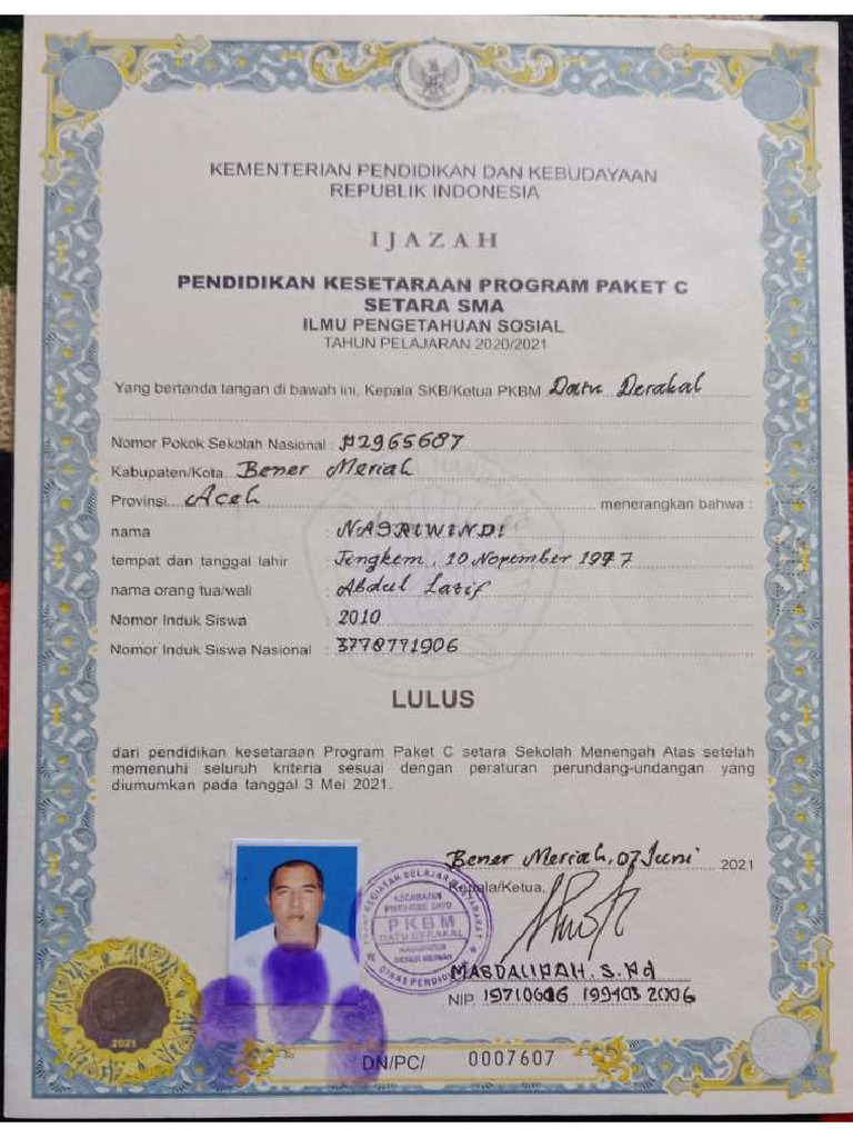 Ijazah WD | PDF