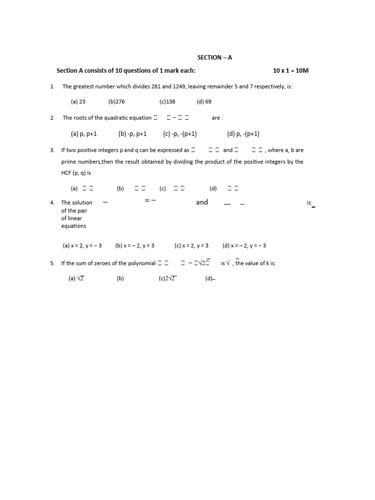 Grade 10 Math Practice Worksheet | PDF | Zero Of A Function | Polynomial