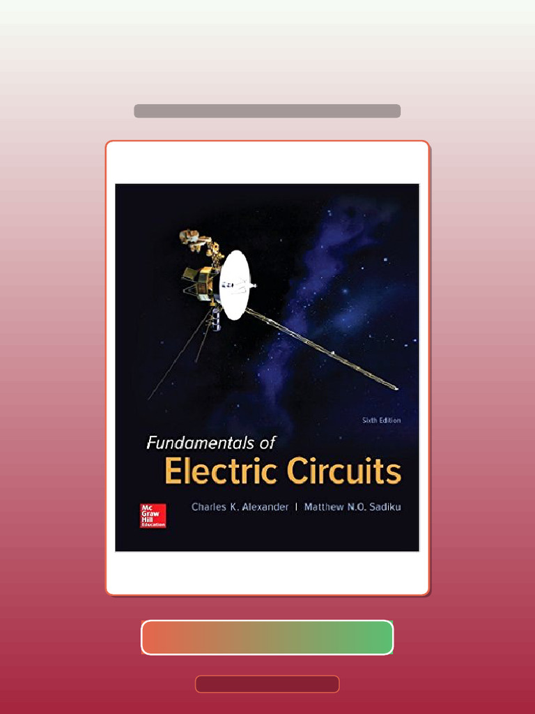 Fundamentals of Electric Circuits 6th Edition by Charles Alexander | PDF | Multiple Choice