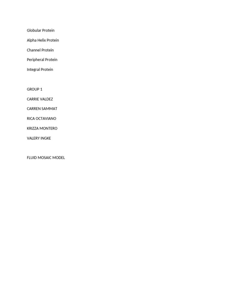 Globular Protein | PDF