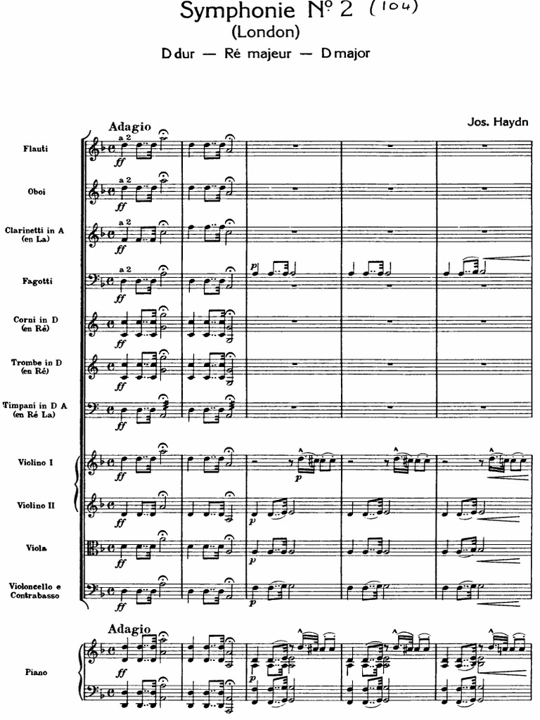 Haydn London Sinfonie | PDF