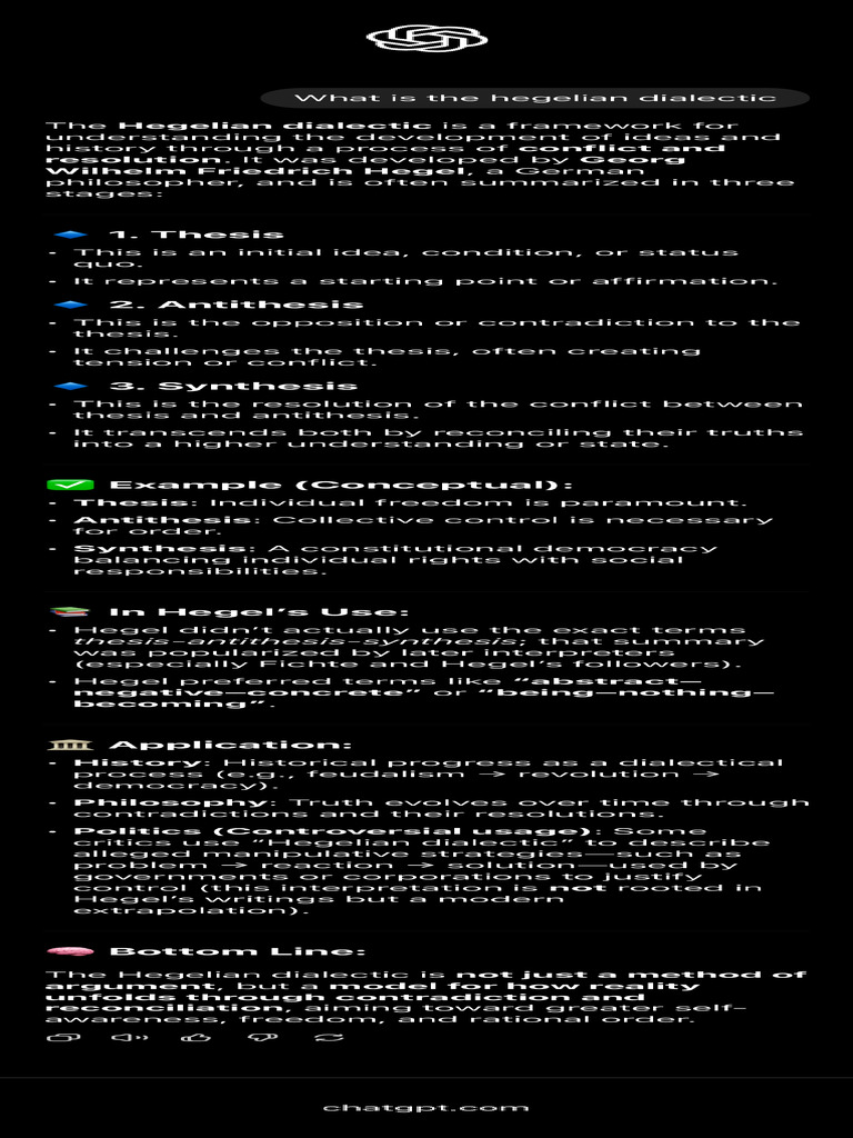 Hegelian Dialectic Explained | PDF