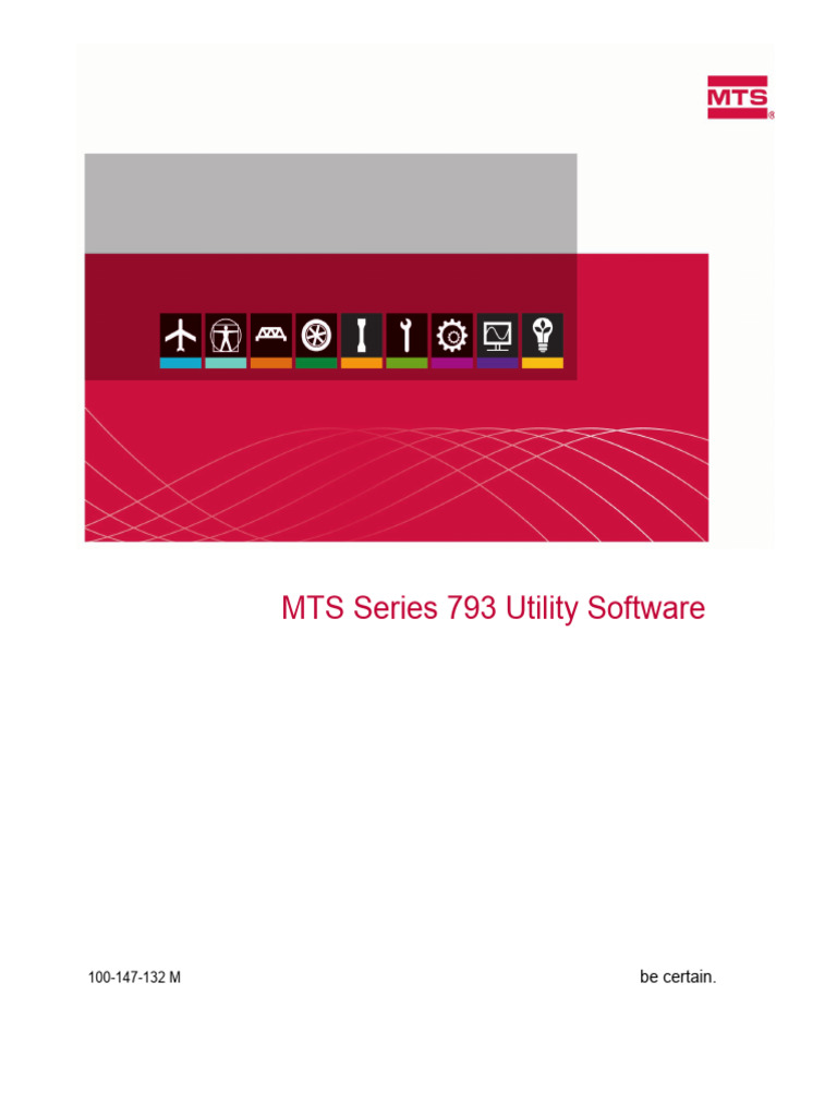MTS Series 793 Utility Software Guide | PDF | Technical Support | Computing