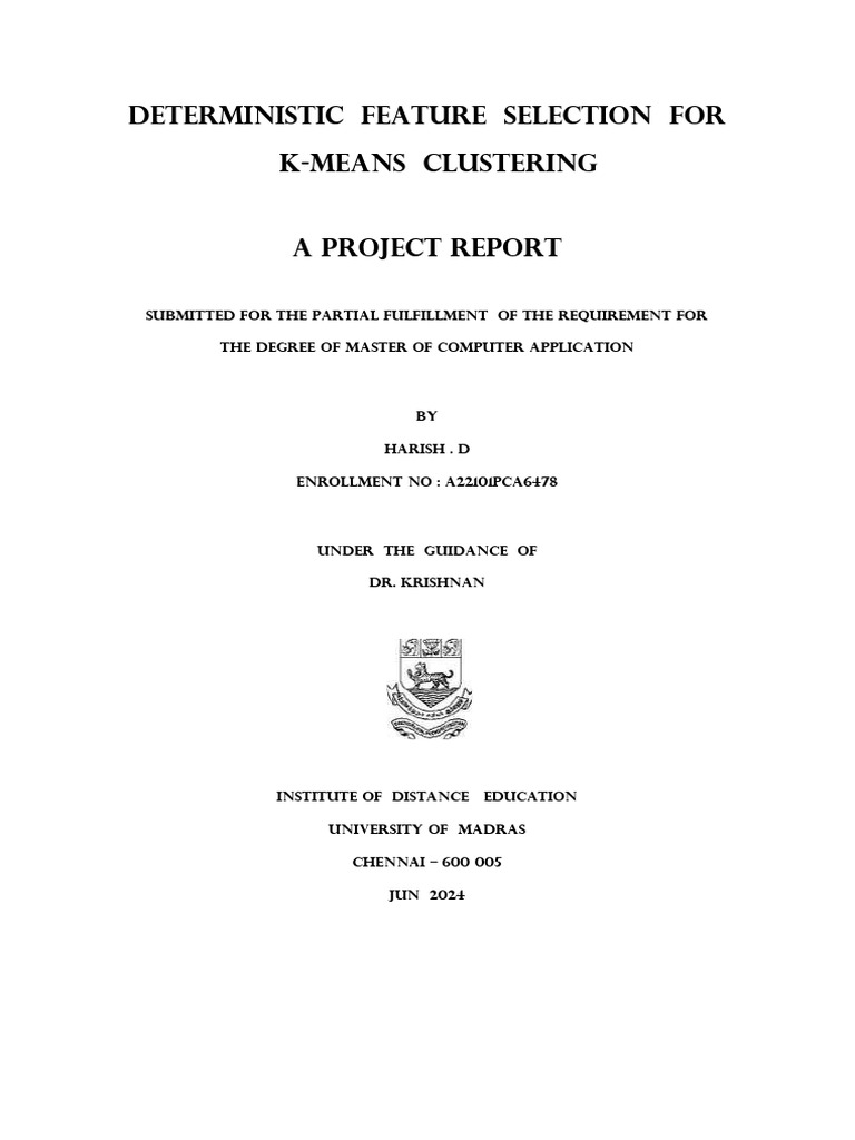 Deterministic Feature Selection For | PDF | Databases | Information