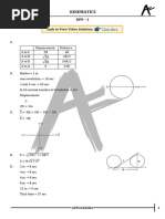 Kinematics Formula Sheet Class11 JEE | PDF