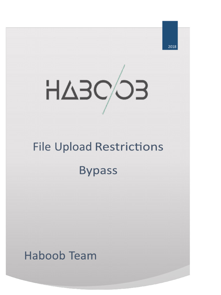 Beginner Level File Upload Restrictions Bypass | PDF
