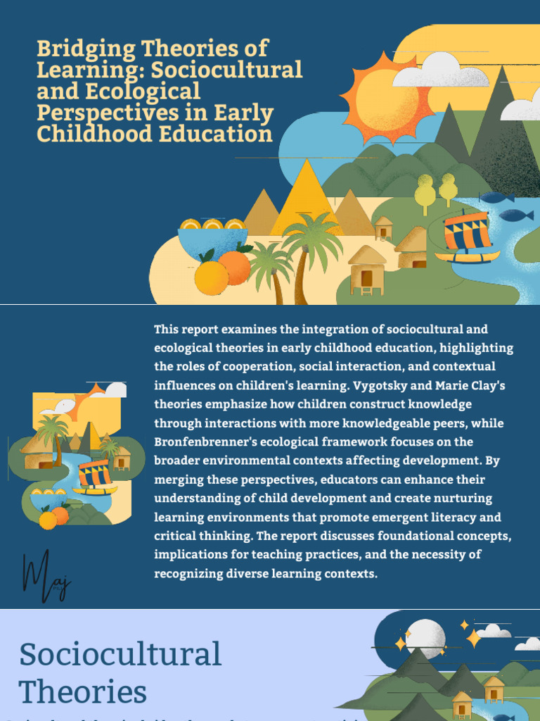 Bridging Theories of Learning Sociocultural and Ecological Perspectives ...
