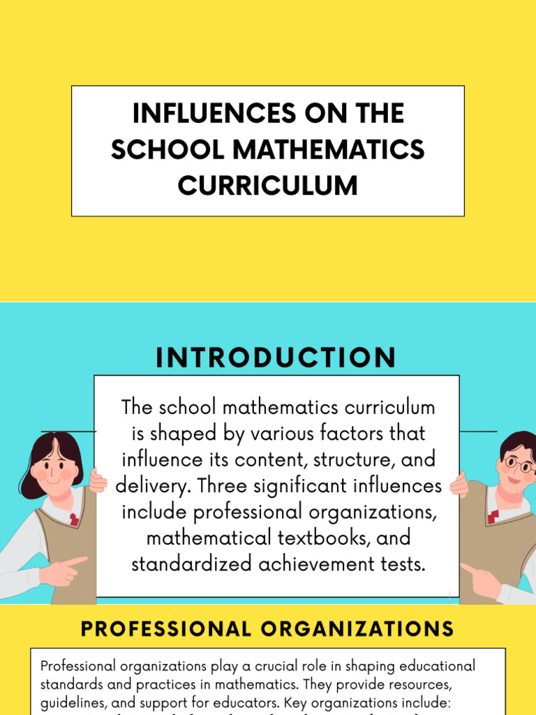 Influences On The School Mathematics Curriculum | PDF