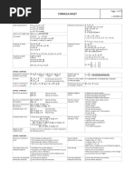 Statics Equation Reference Sheet | PDF | Force | Mechanics