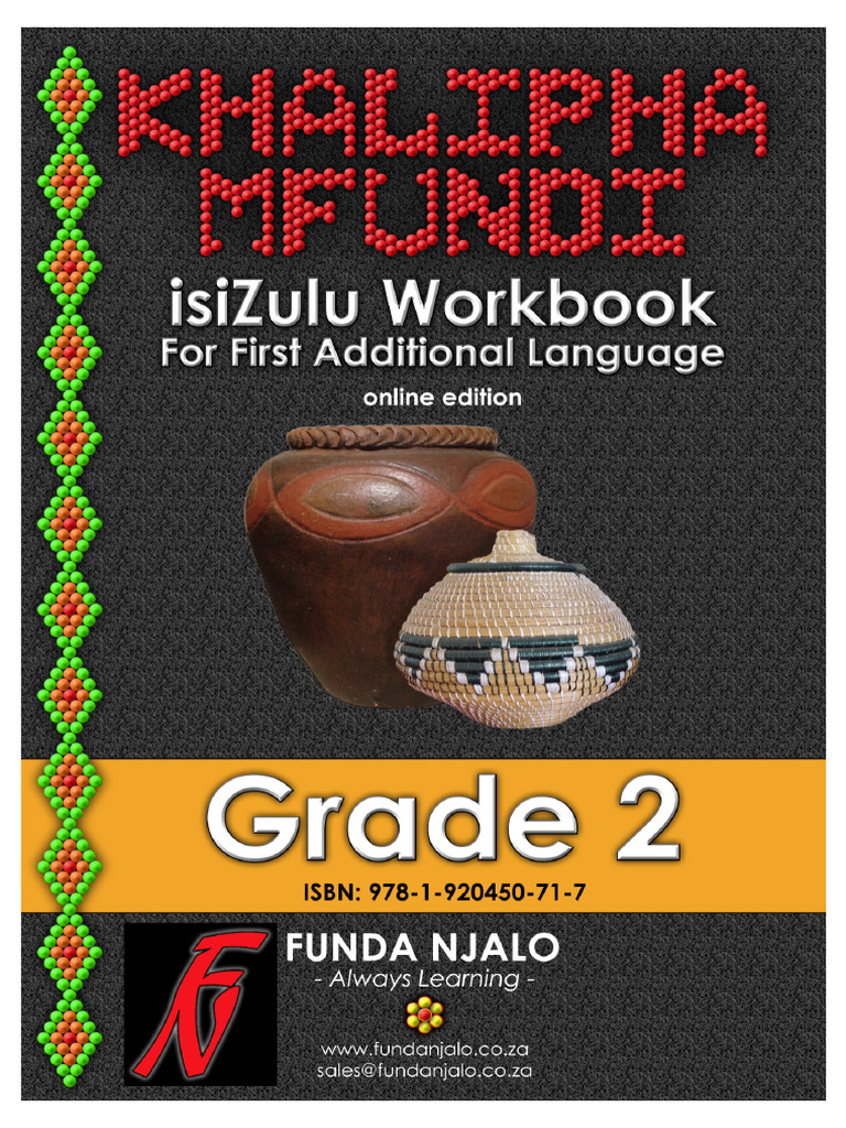 Khalipa Mfundi Isizulu Workbook Grade 2 | PDF