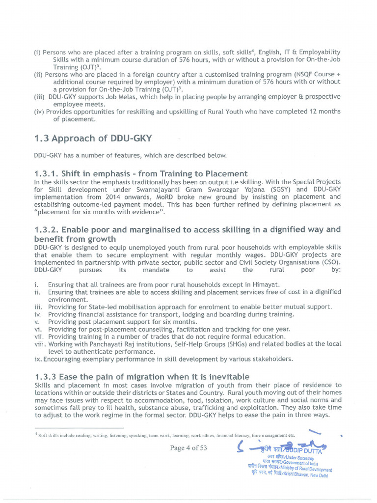 Deen Dayal Upadhyaya Grameen Kaushal Yojana (2) - 9 | PDF
