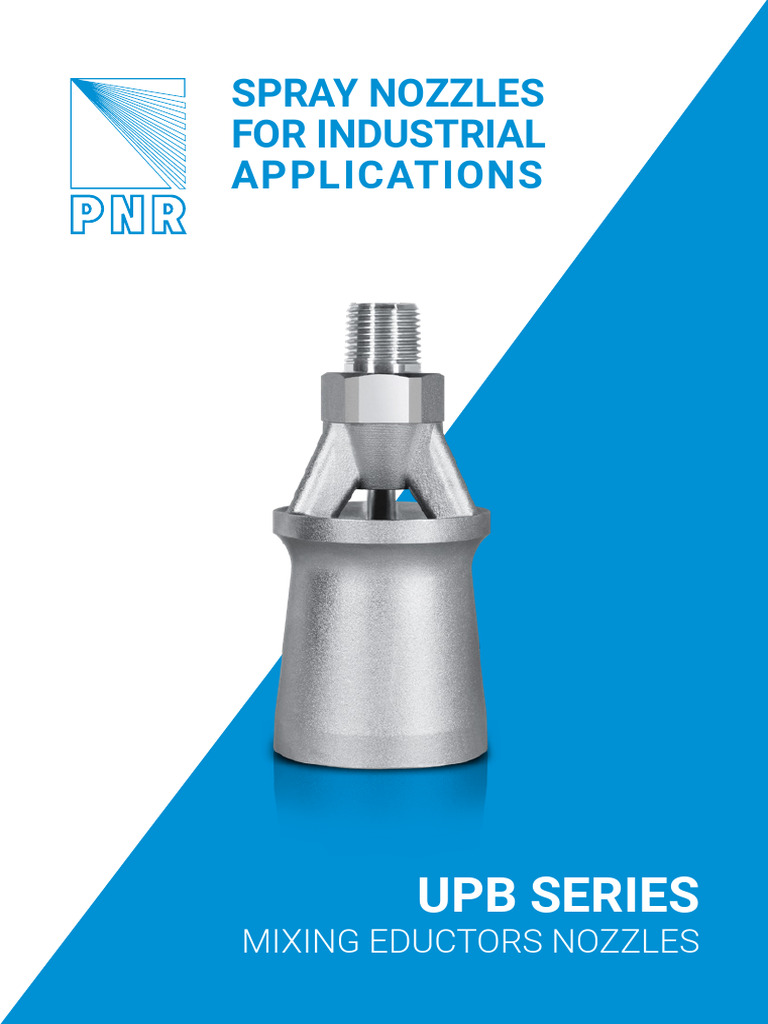 PNR ITALIA Brochure UPB Mixing Eductors | PDF | Pump | Nozzle