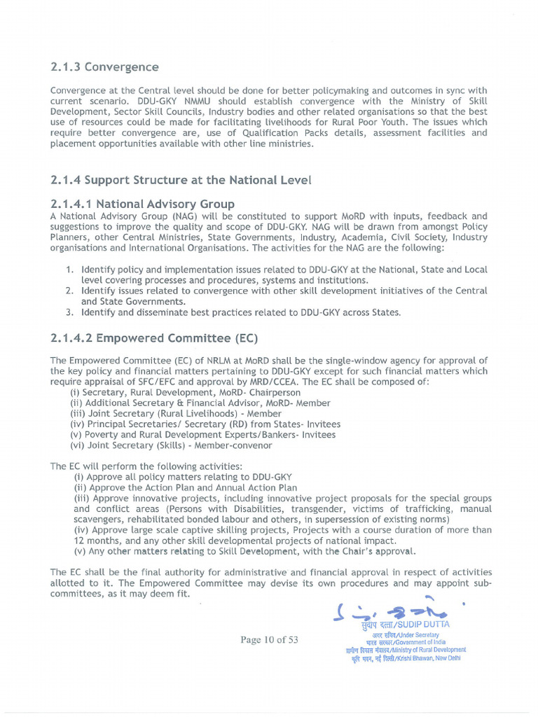 Deen Dayal Upadhyaya Grameen Kaushal Yojana (2) - 15 | PDF