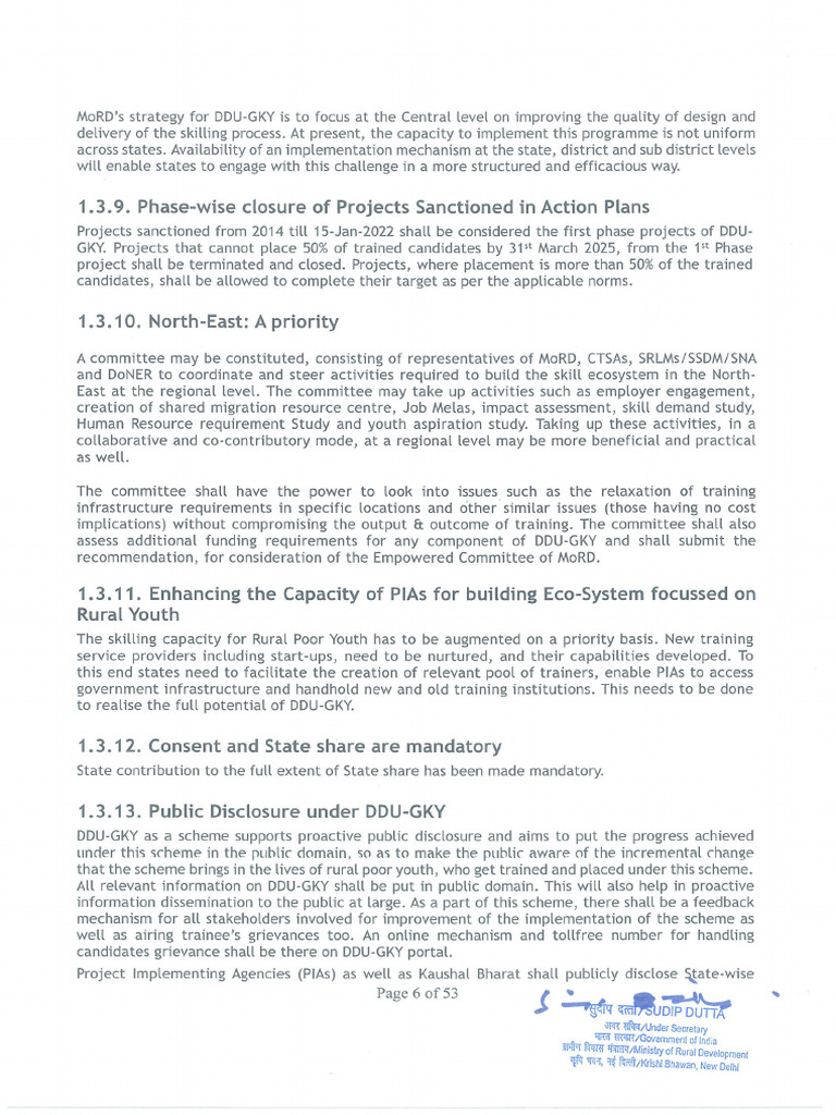 Deen Dayal Upadhyaya Grameen Kaushal Yojana (2) - 11 | PDF