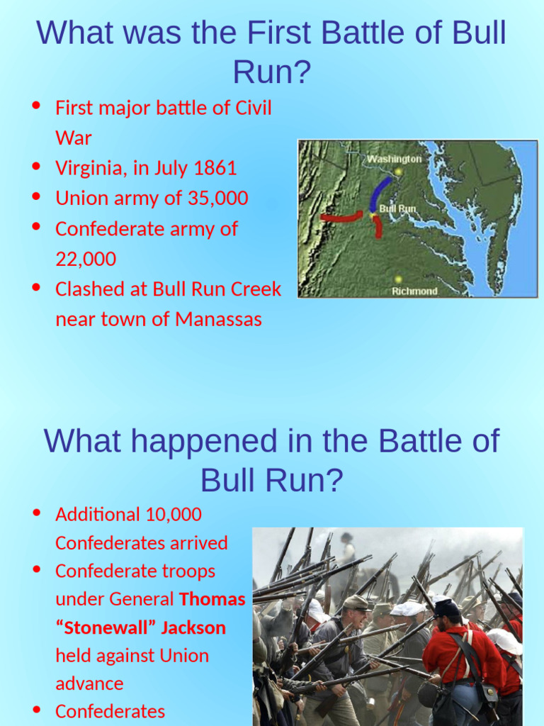 Significance of the First Bull Run | PDF