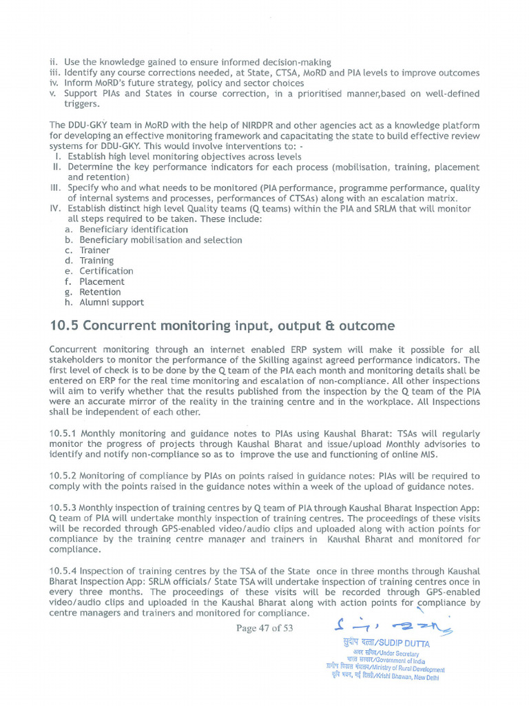 Deen Dayal Upadhyaya Grameen Kaushal Yojana (2) - 52 | PDF