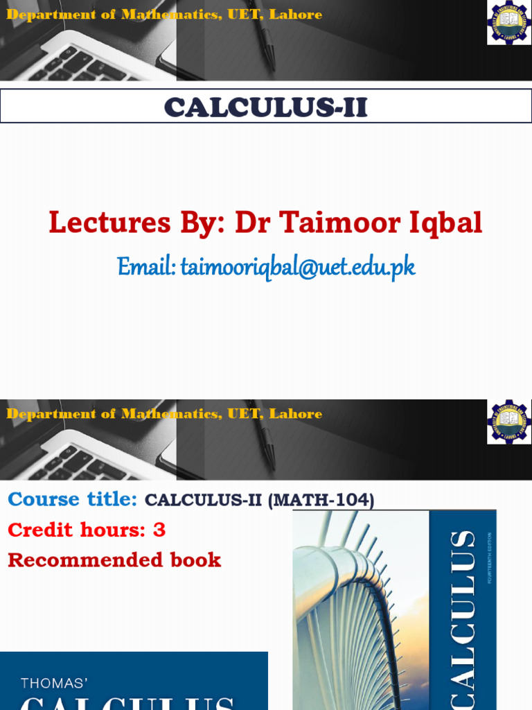 Cal II Lecture-1 Double Integrals | PDF | Integral | Area